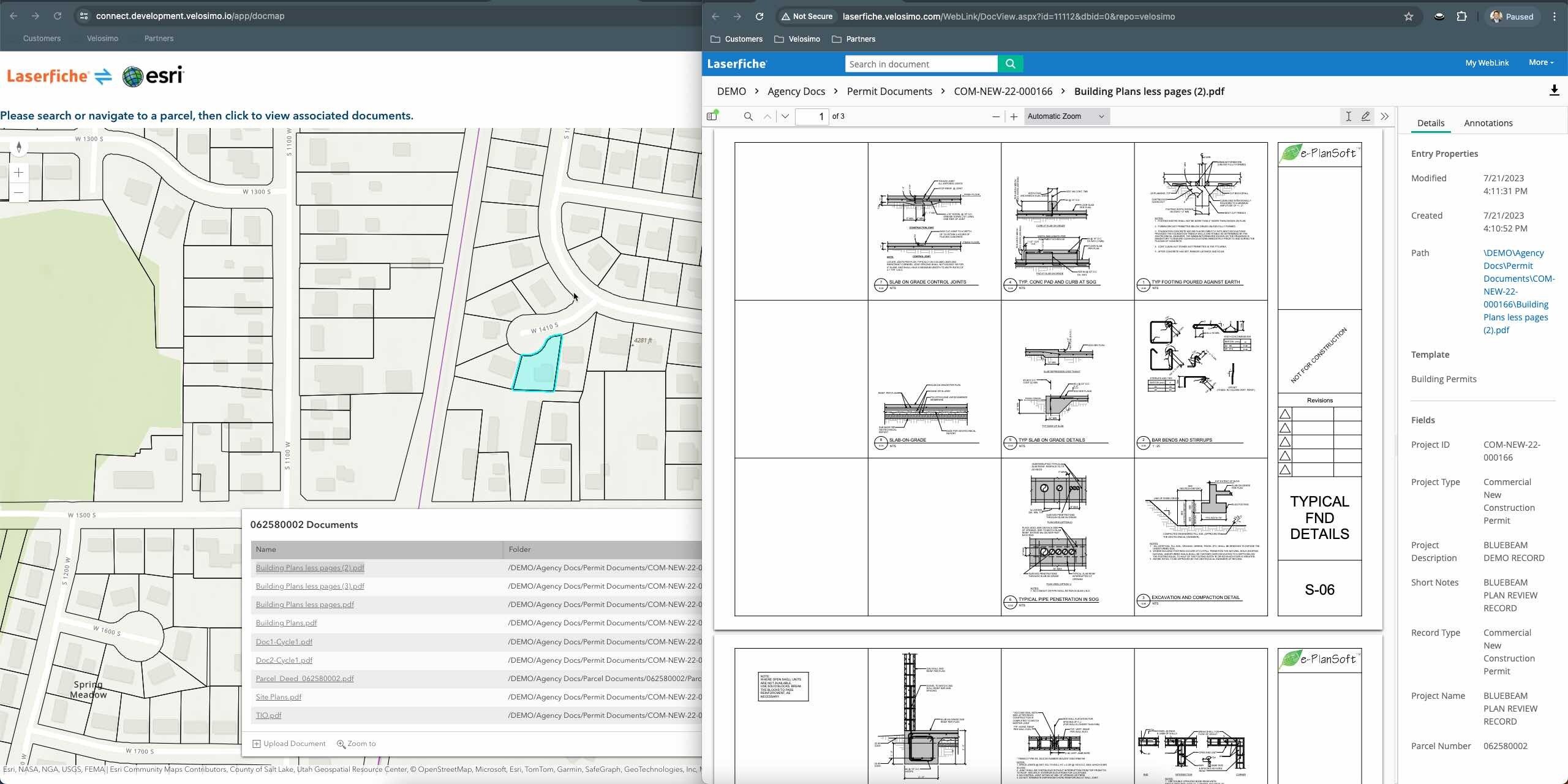 Laserfiche to ArcGIS Integration Connector