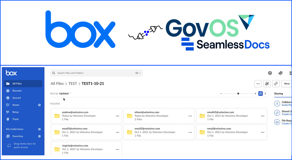 GovOS SeamlessDocs to Dropbox Integration